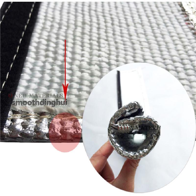 Velcro Aluminium Coated Fiberglass Sleeve Reflective Heat Resistant ...